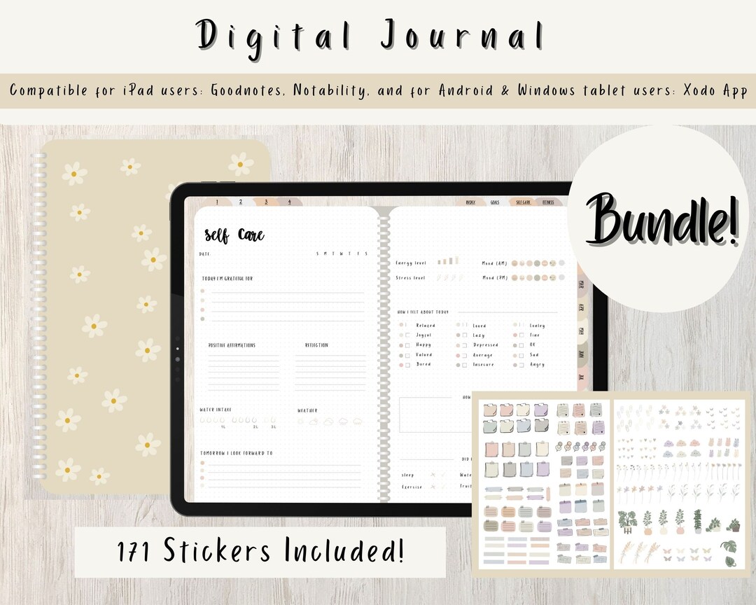 Digital Journal Goodnotes Planner Digital Planner Digital - Etsy