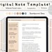 Digital Note Template, Cornell Notes, Student Note Taking, iPad ...