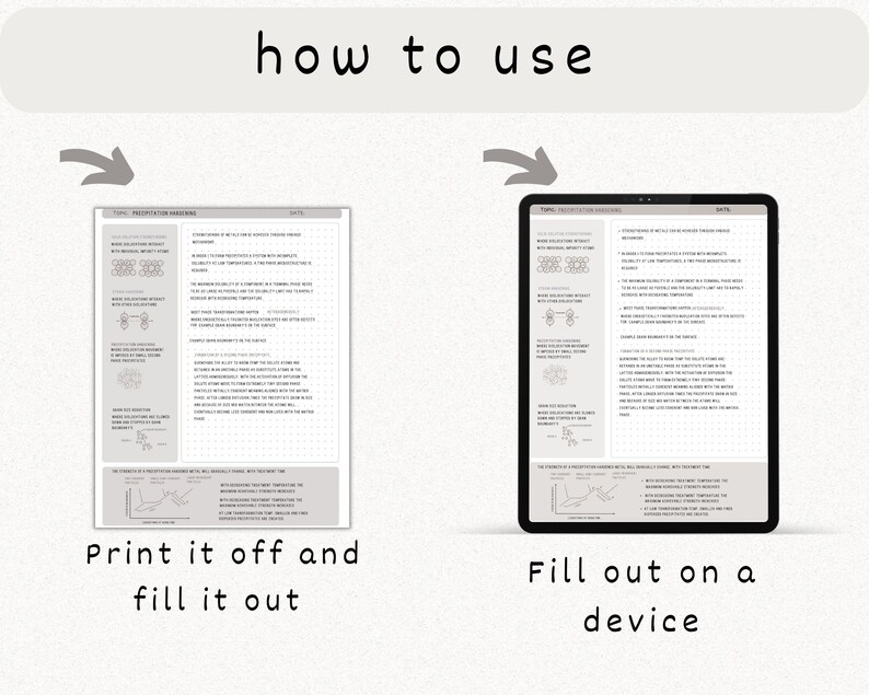 Digital Note Template Neutral Cornell Notes Student Note - Etsy