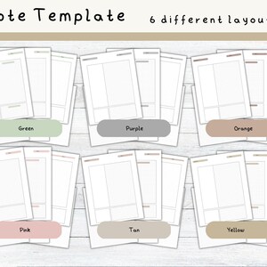 Digital Note Template, Boho Cornell Notes, Student Note Taking, iPad ...