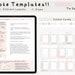 Digital Note Template, Cornell Notes, Student Note Taking, iPad ...
