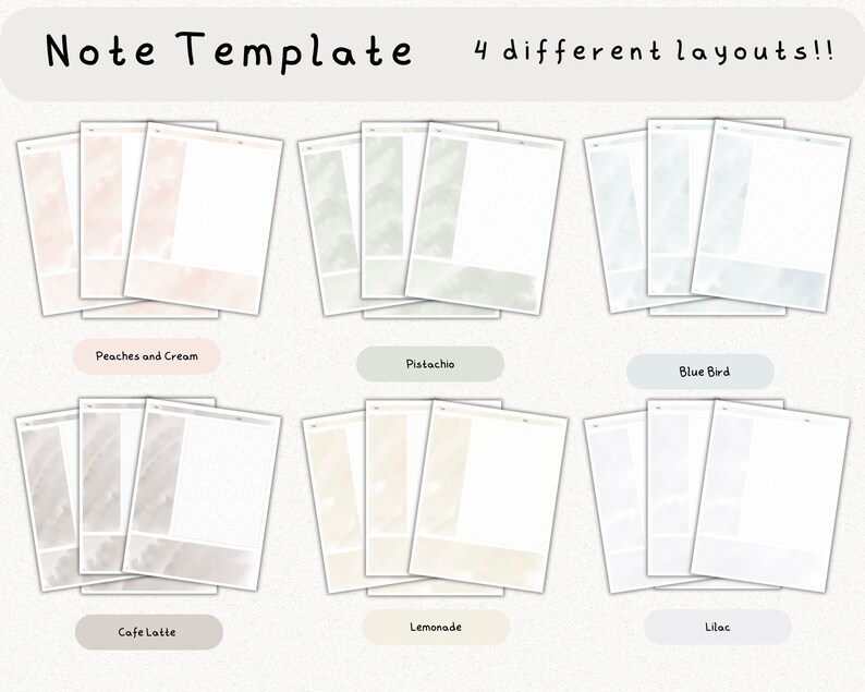 Digital Note Template, Cornell Notes, Student Note Taking, iPad ...