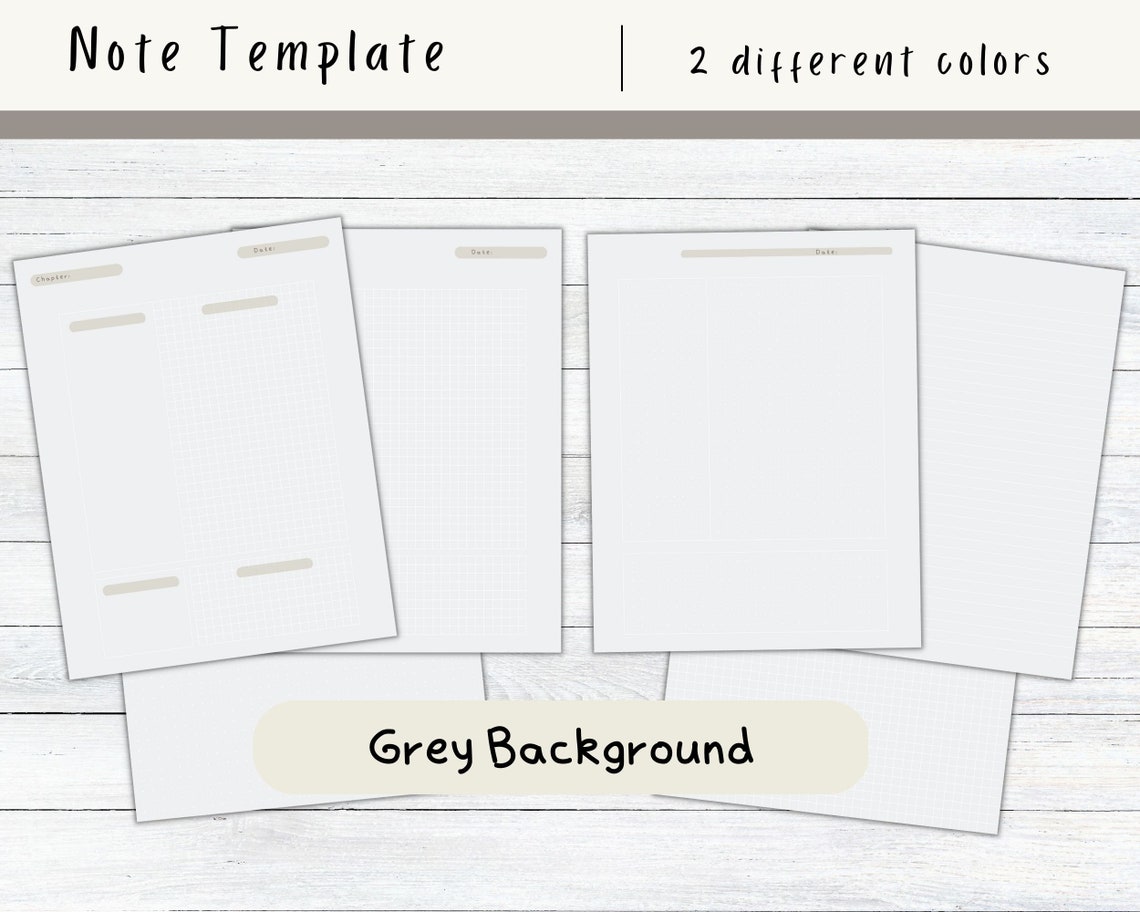 Digital Note Template Bundle, Pastel Cornell Notes, Student Note Taking ...