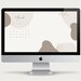 Desktop Wallpaper Organizer With Monthly Calendar, Earth Tones ...