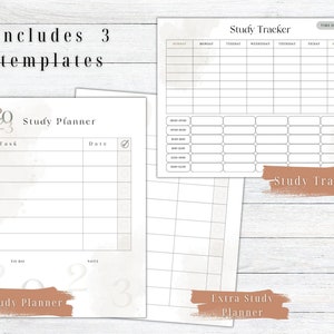 Weekly Study Tracker, Study Planner Printable Template, Good Notes ...