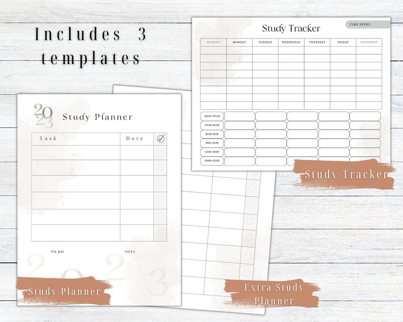 Weekly Study Tracker, Study Planner Printable Template, Good Notes ...