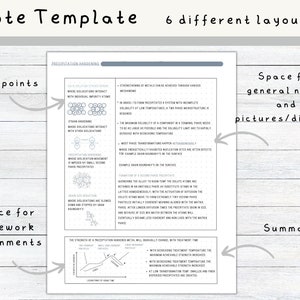 Digital Note Template Bundle, Cornell Notes, Student Note Taking, iPad ...