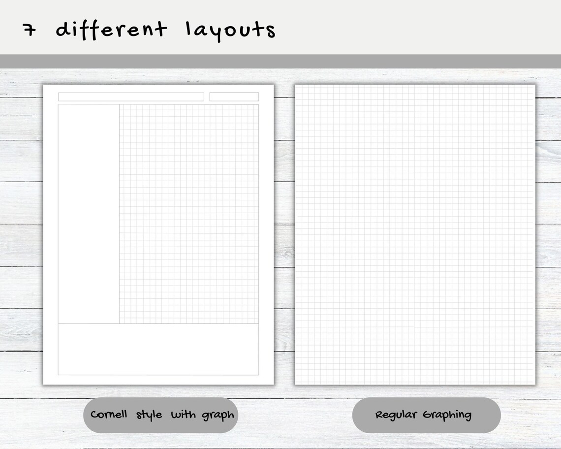 Digital Note Template, Neutral Cornell Notes, Student Note Taking, iPad ...