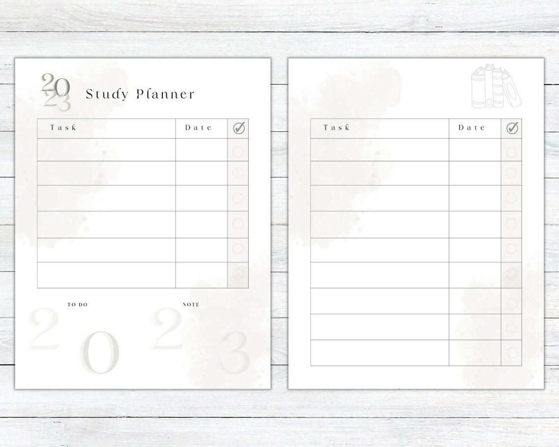 Weekly Study Tracker, Study Planner Printable Template, Good Notes ...