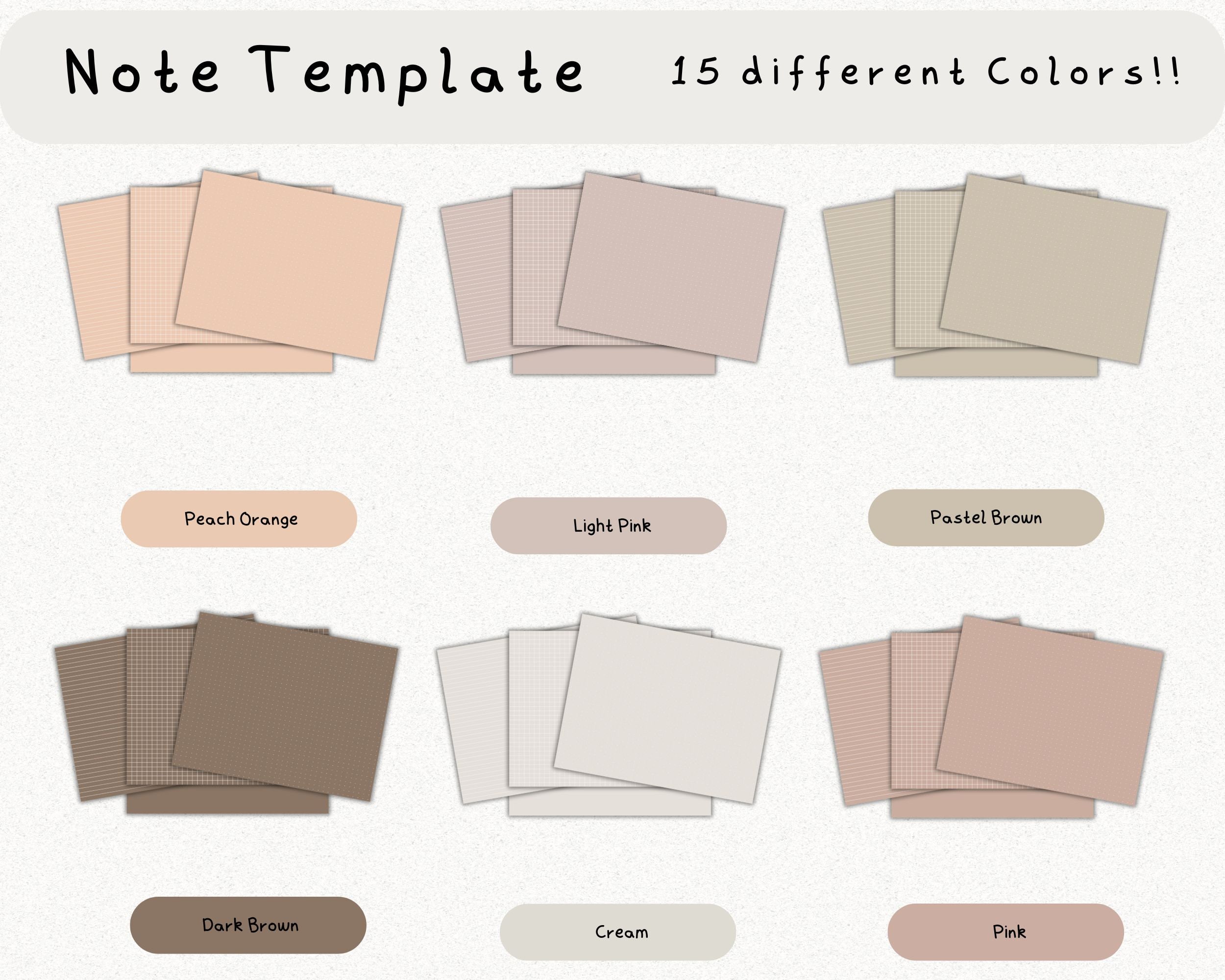 Digital Note Template, Cornell Notes, Student Note Taking, iPad ...