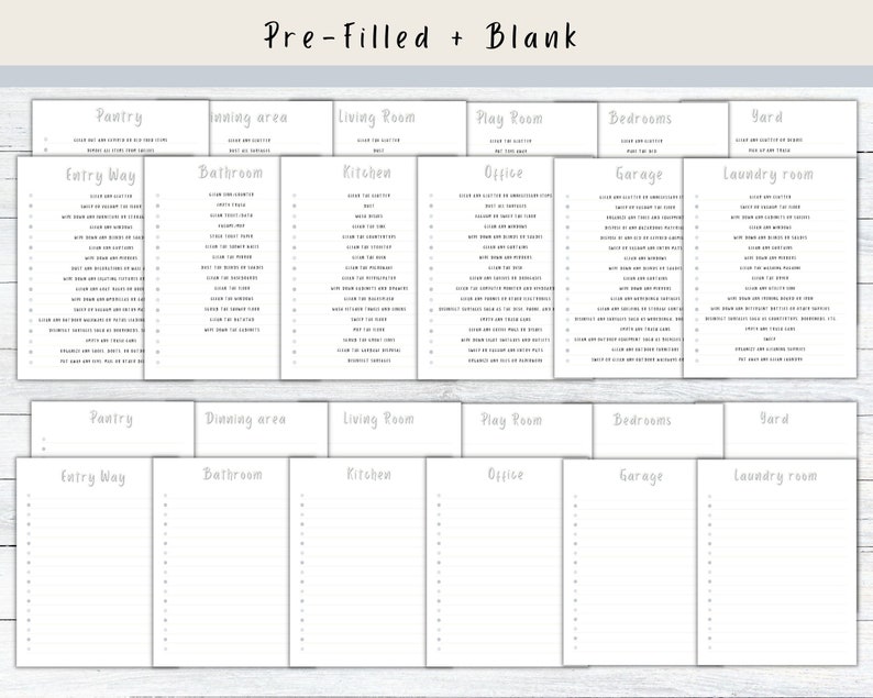 Ultimate Cleaning Schedule Bundle Editable,cleaning Planner Bundle ...