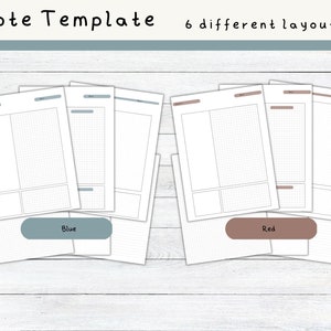 Digital Note Template, Boho Cornell Notes, Student Note Taking, iPad ...