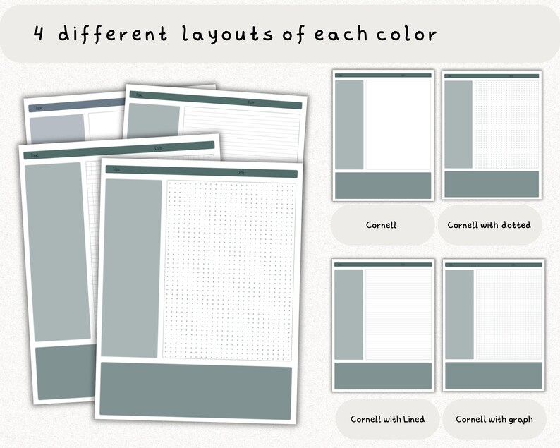 Digital Note Template, Cornell Notes, Student Note Taking, iPad ...