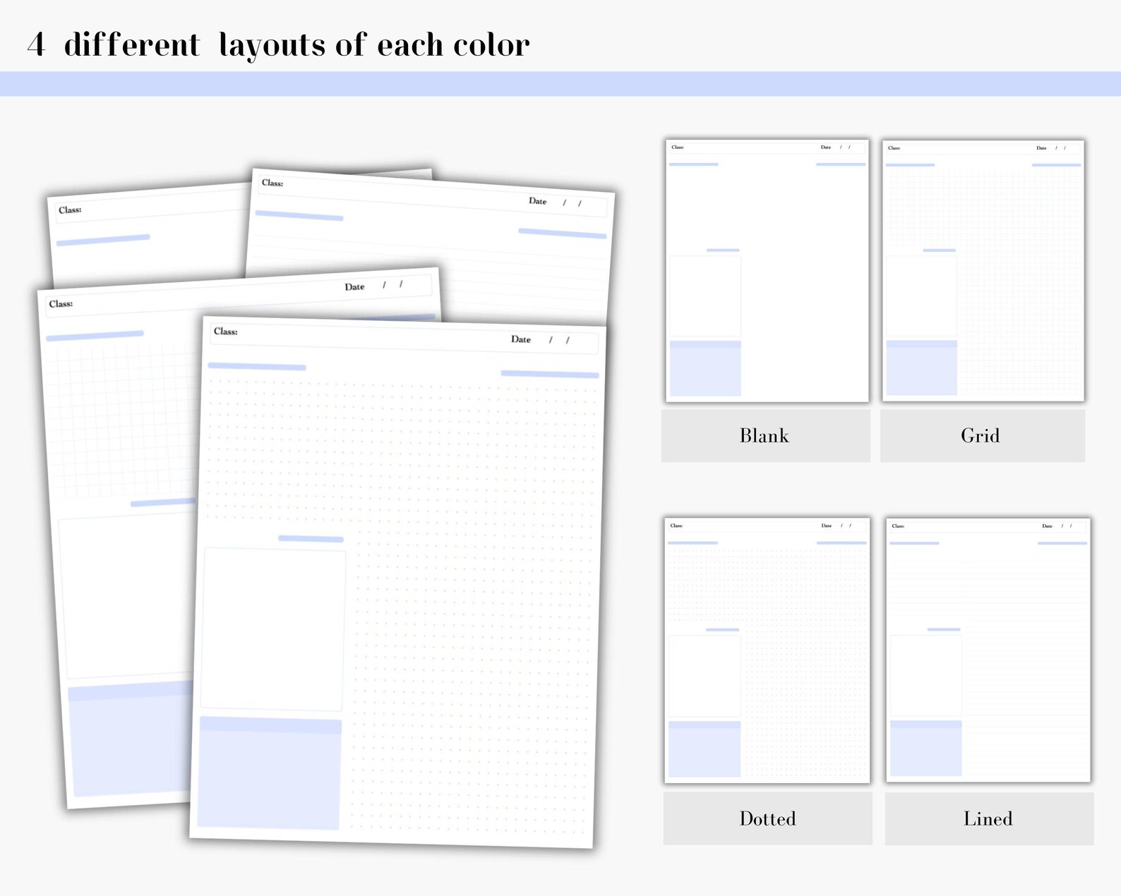Digital Cornell Note Template Bundle for iPad Note Taking Study ...