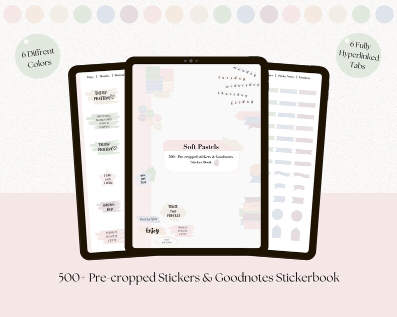 Digital Planner Stickers for Goodnotes and Notability Aesthetic ...