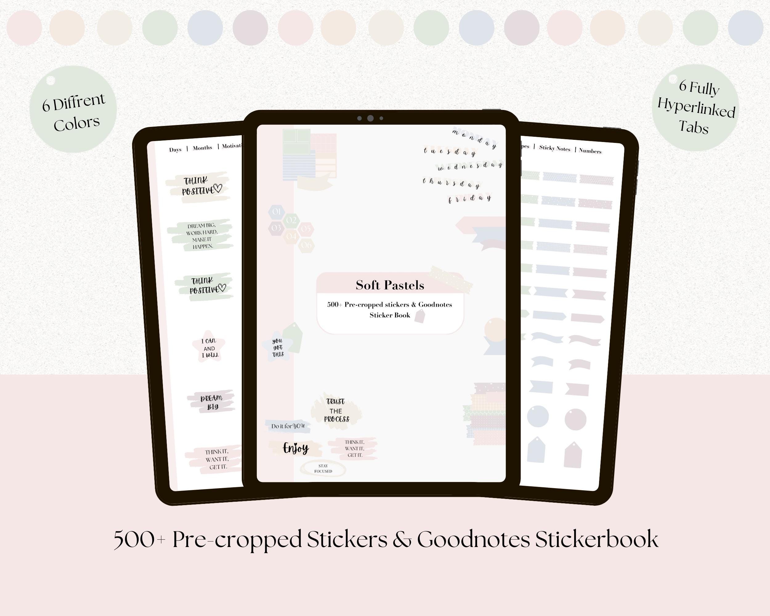 Digital Planner Stickers for Goodnotes and Notability Aesthetic ...