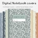 19 Digital Notebook Covers for Goodnotes and Notability, Minimalistic ...