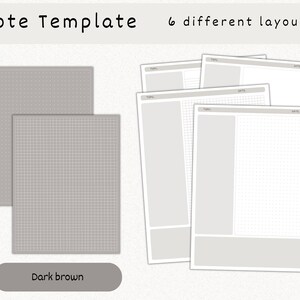 Digital Note Template, Neutral Cornell Notes, Student Note Taking, iPad ...