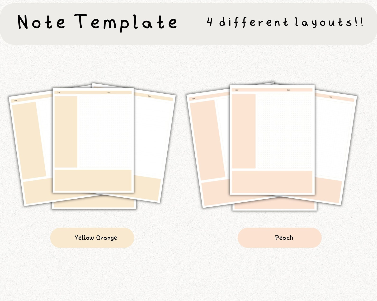 Digital Note Template, Cornell Notes, Student Note Taking, iPad ...