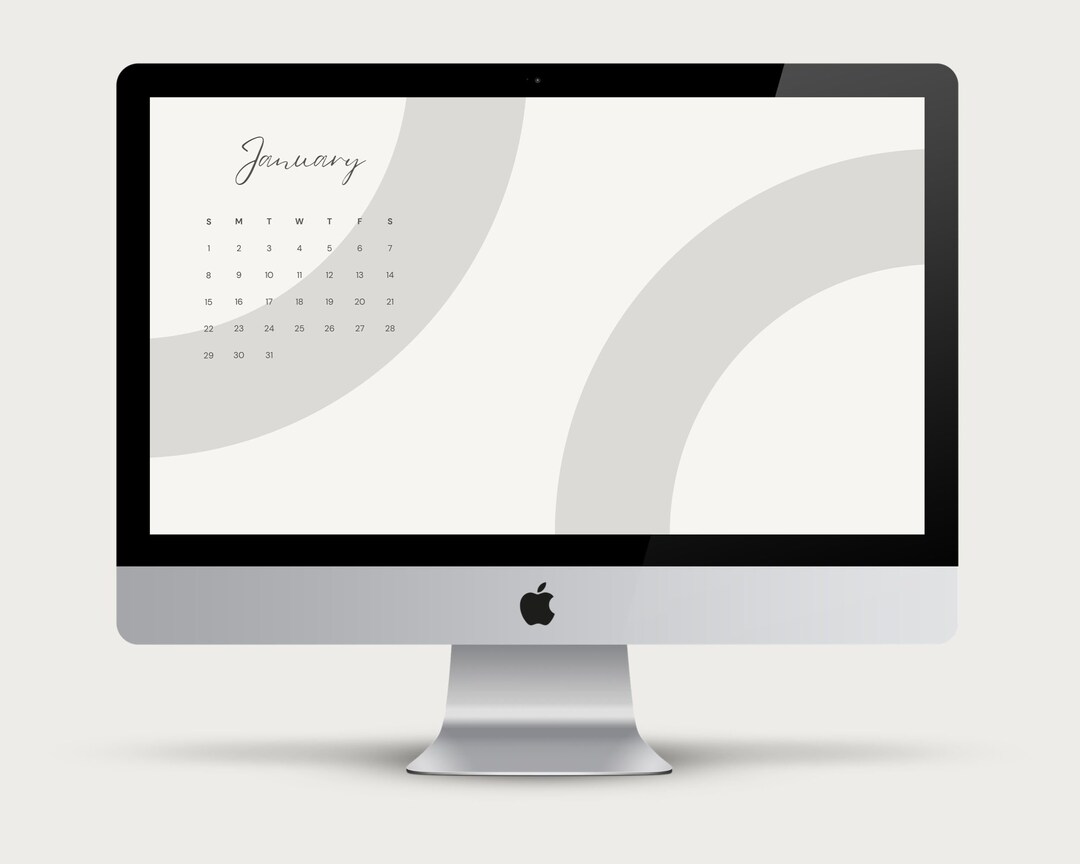 Minimalist Neutral Desktop Wallpaper, Clean & Simple Digital Background ...