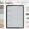 Digital Note Template, Pastel Cornell Notes, Student Note Taking, iPad ...