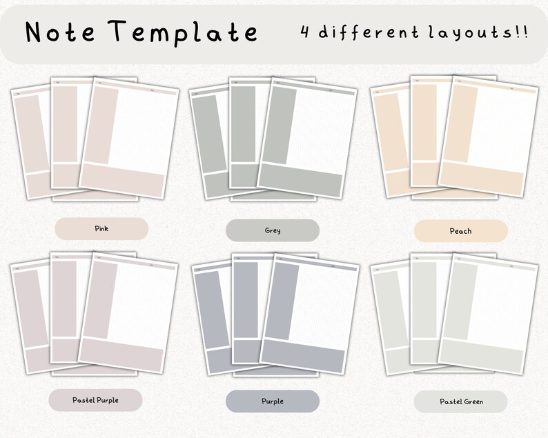 Digital Note Template, Cornell Notes, Student Note Taking, iPad ...