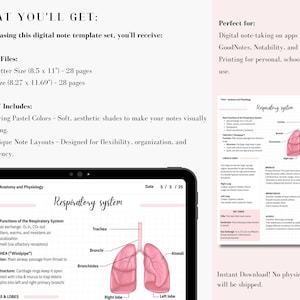 Digital Cornell Note Template Bundle for iPad Note Taking Study ...