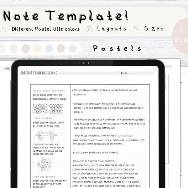 Goodnotes Template - Etsy