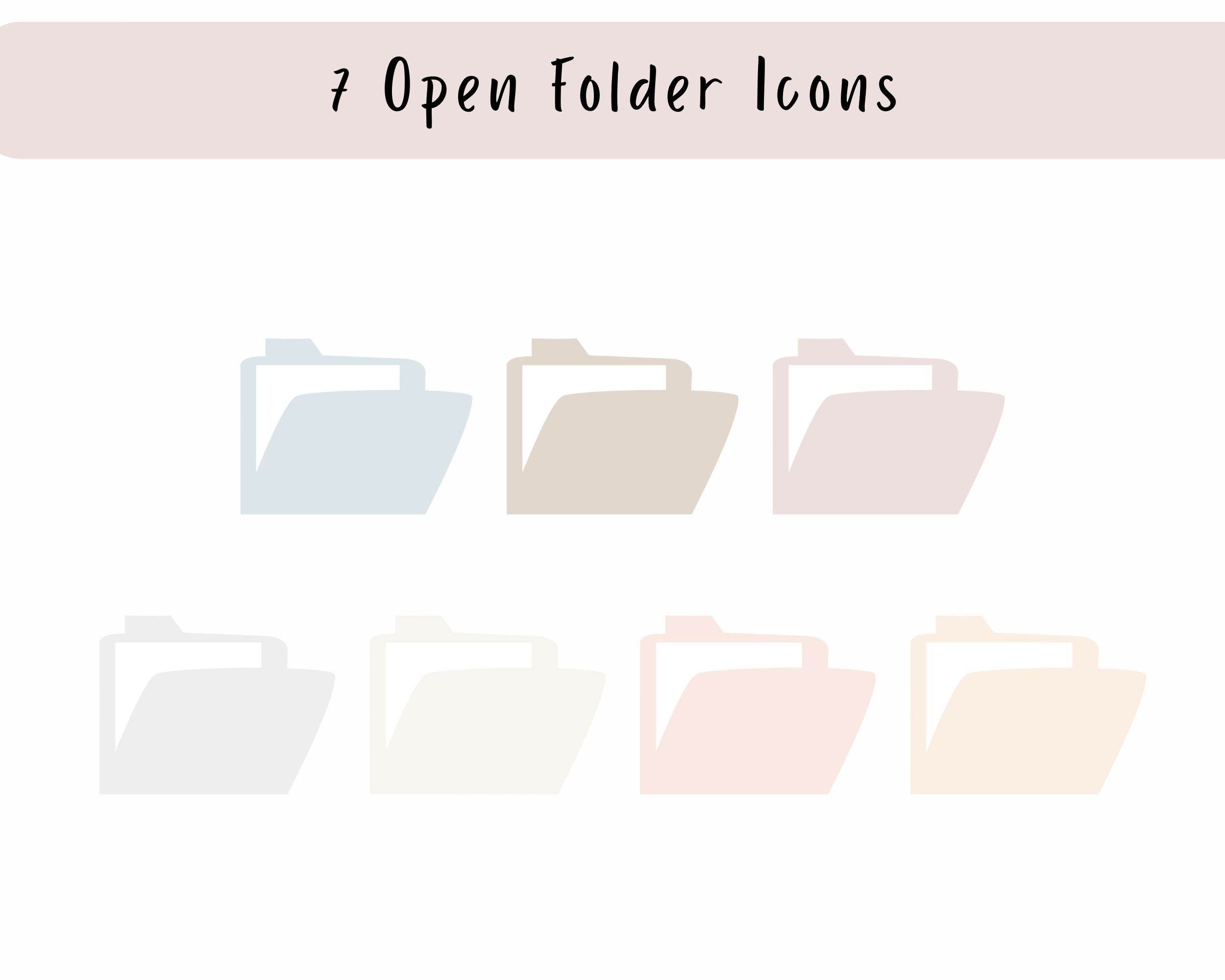 28 Pastel Desktop Folder Icons, Mac, Windows (instant Download) - Etsy