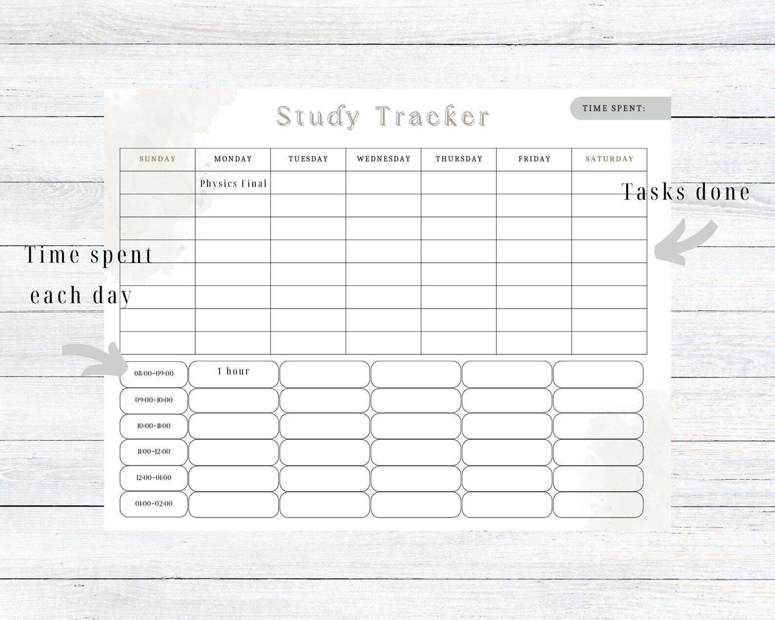 Weekly Study Journal Bundle, Study Planner Printable Template, Good ...