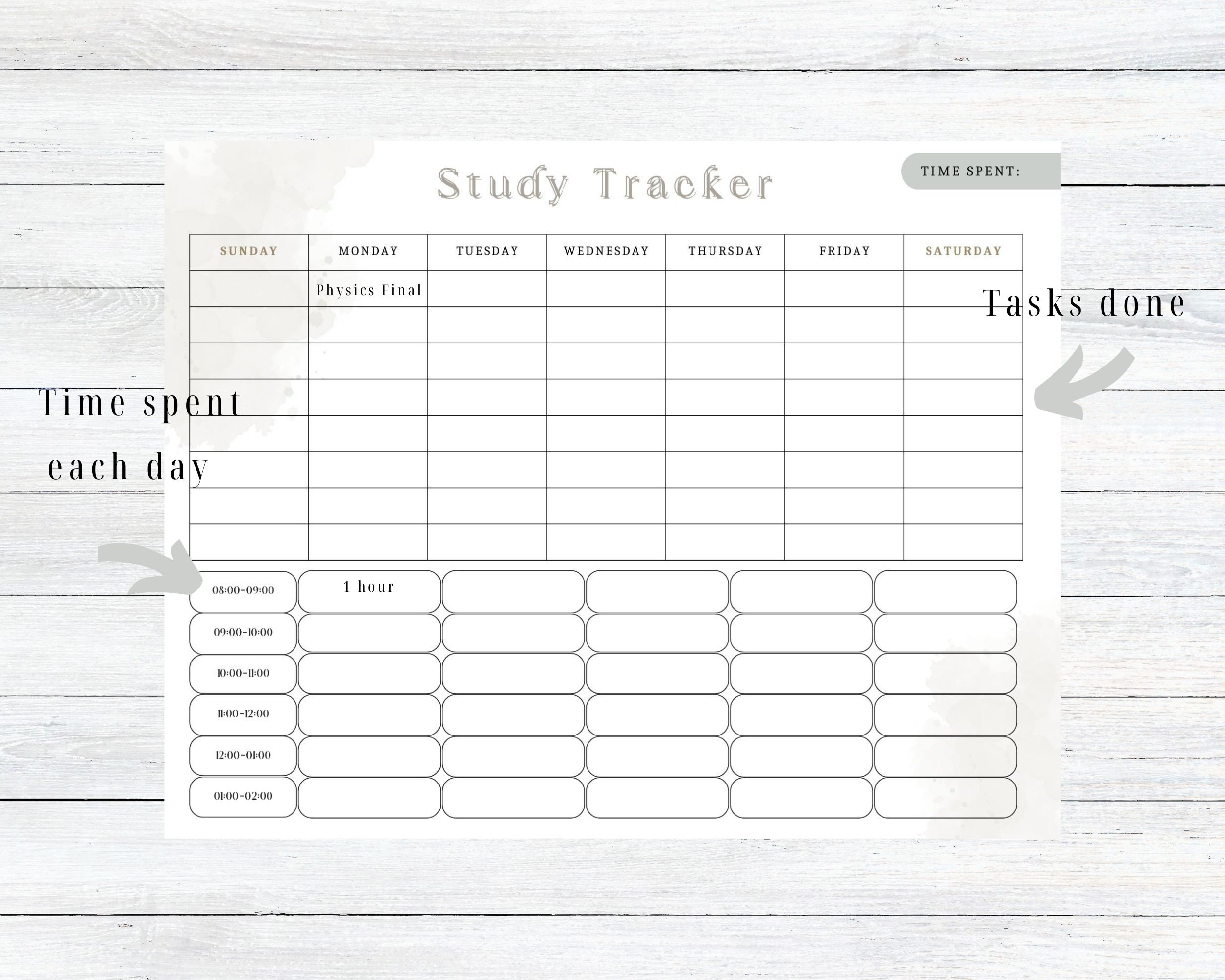 Weekly Study Journal Bundle, Study Planner Printable Template, Good ...