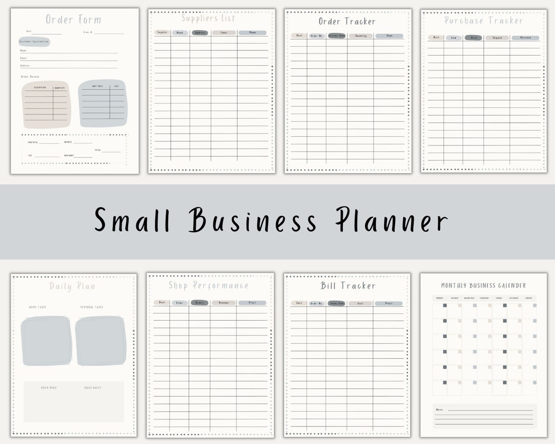 Business Planner Printable Business Planner PDF Business - Etsy