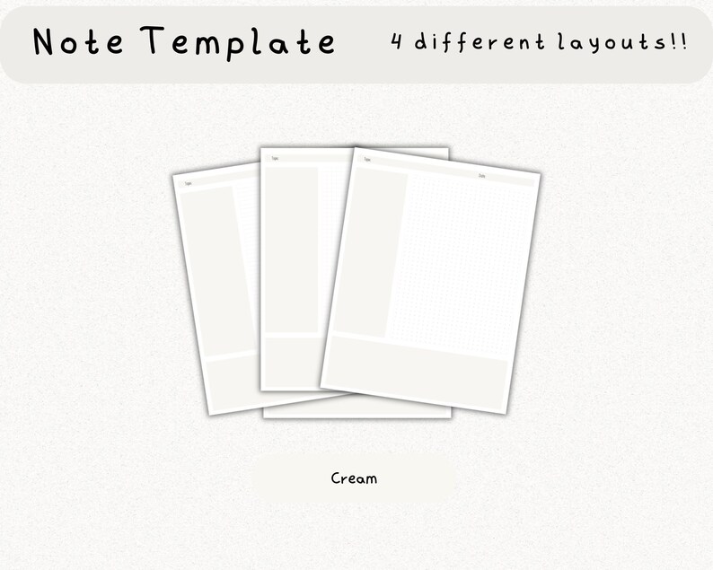 Digital Note Template, Cornell Notes, Student Note Taking, iPad ...