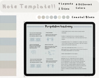 Digital Note Template Cornell Notes Student Note Taking - Etsy