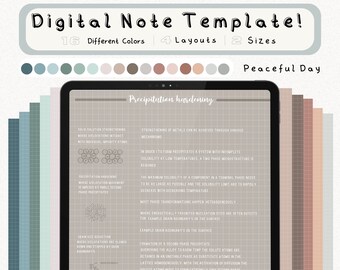 Digital Note Template Cornell Notes Student Note Taking - Etsy