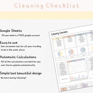 Cleaning Checklist Spreadsheet Template for Google Sheets, Cleaning ...