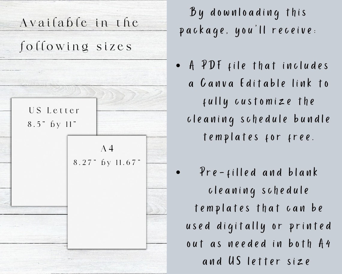 Ultimate Cleaning Schedule Bundle Editable,cleaning Planner Bundle ...