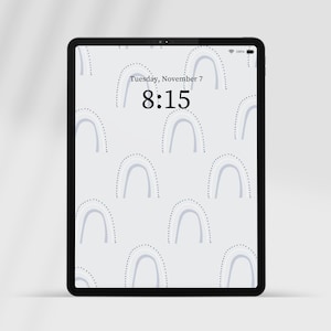 Boho Aesthetic iPad Wallpaper Neutral, Neutral Minimalistic iPad ...