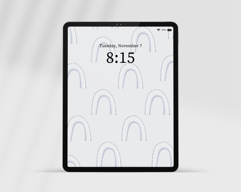 Boho Aesthetic iPad Wallpaper Neutral, Neutral Minimalistic iPad ...