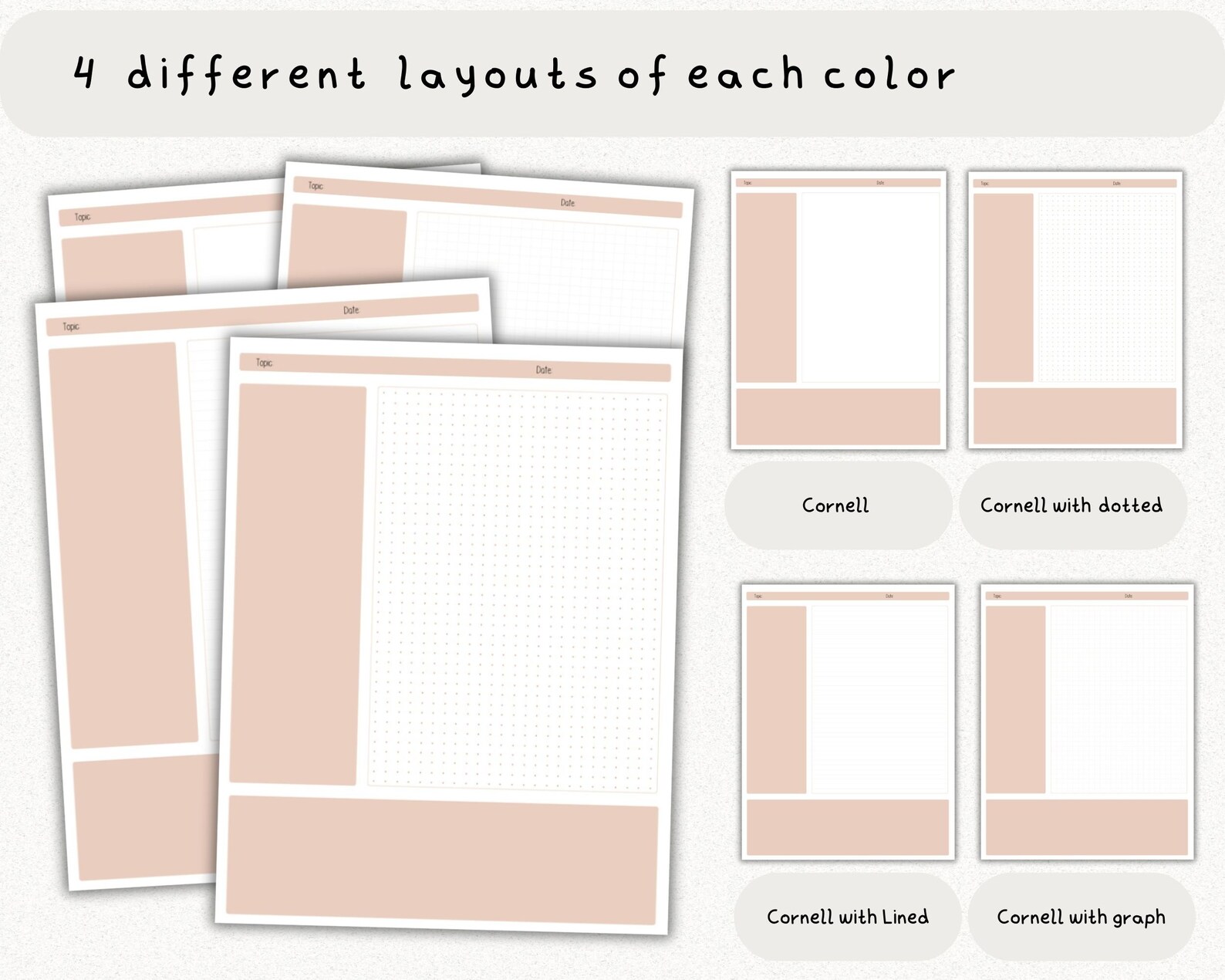 Digital Note Template, Cornell Notes, Student Note Taking, iPad ...