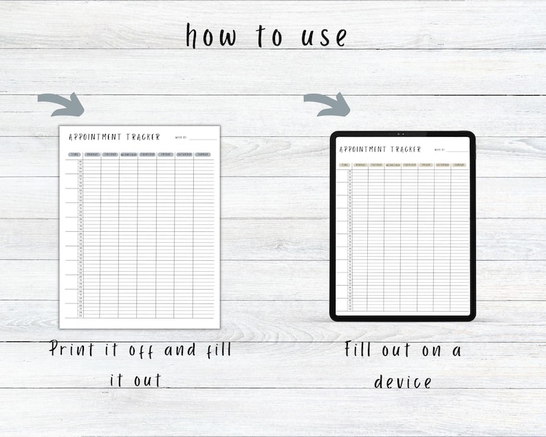 Appointment Tracker Printable, 15 Minute Interval,reminder, Meeting ...