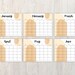 Printable 2023 Calendar With Holidays PDF, Boho Monthly Calendar, Desk ...