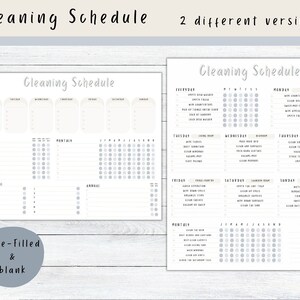 Ultimate Cleaning Schedule Bundle Editable,cleaning Planner Bundle ...
