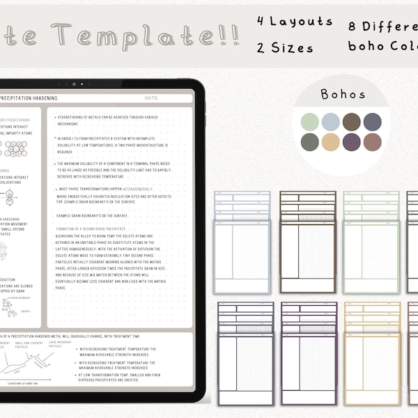 Goodnotes Template - Etsy