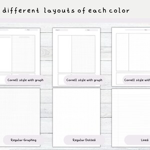 Digital Note Template, Pastel Cornell Notes, Student Note Taking, iPad ...