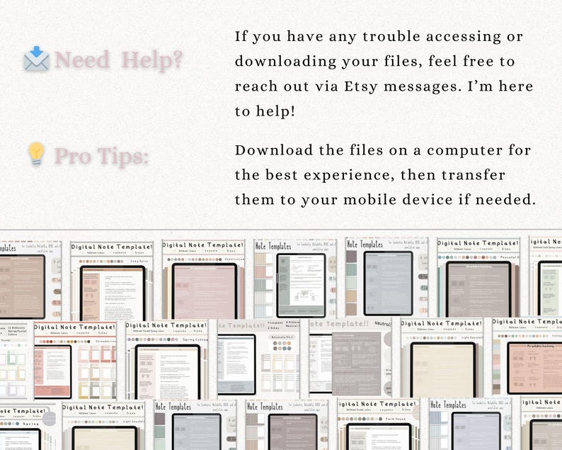 Digital Cornell Note Template Bundle for iPad Note Taking Study ...
