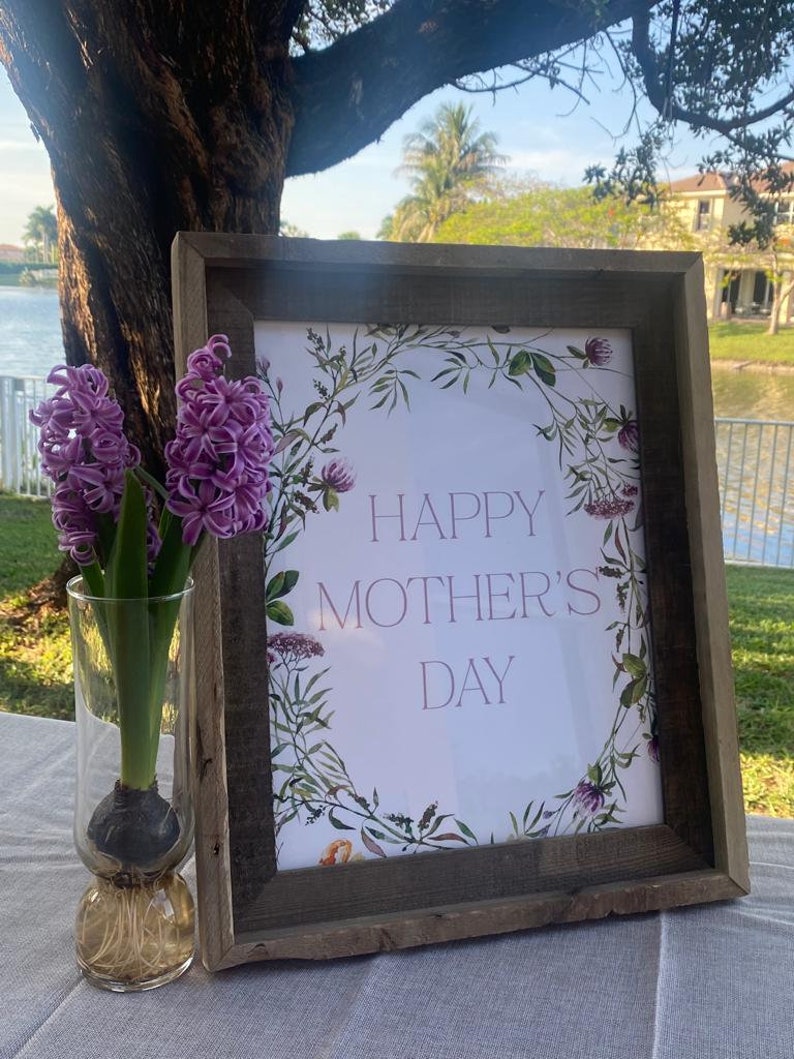 Happy Mother's Day Event Sign Watercolor Florals Happy Mother's Day ...