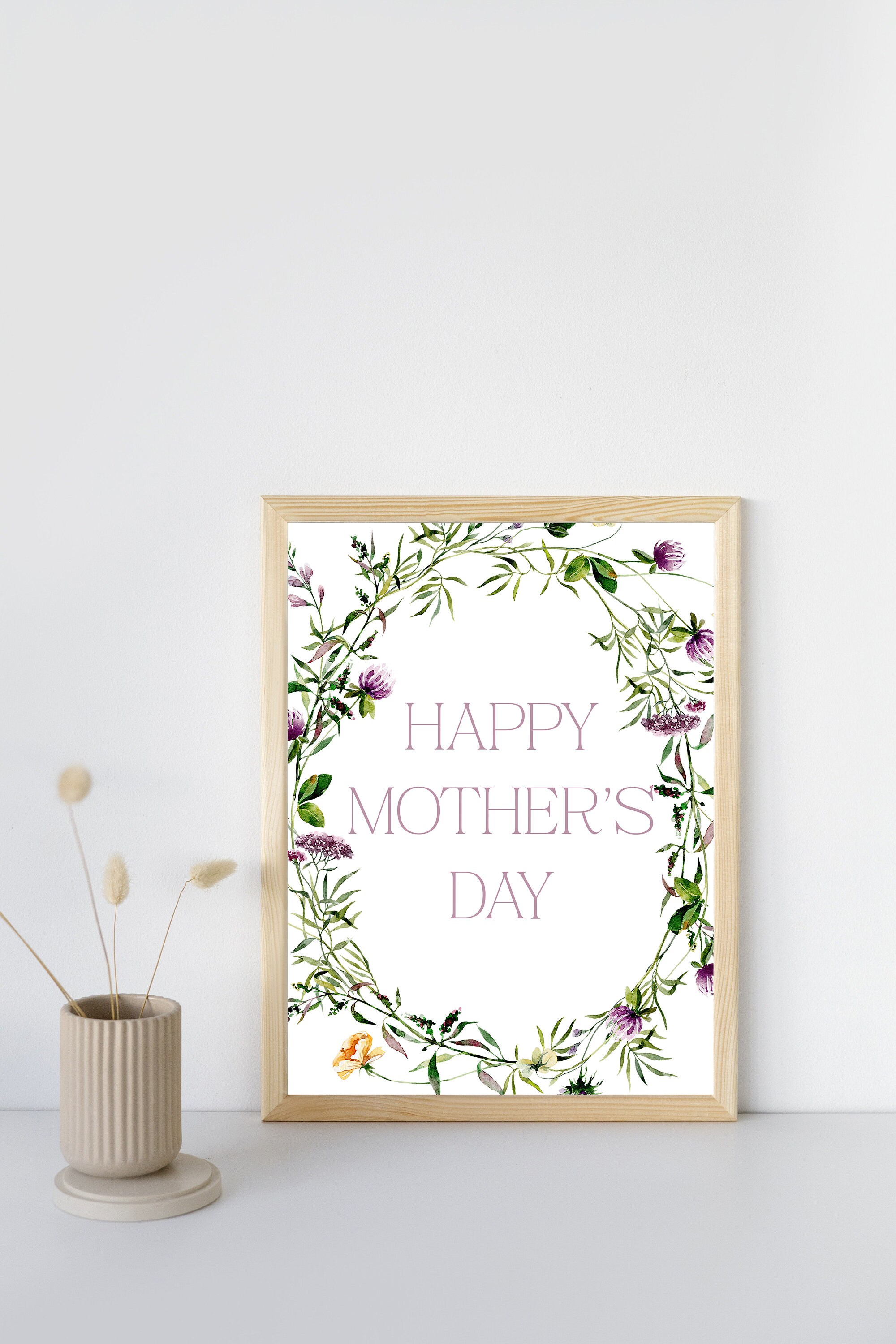 Happy Mother's Day Event Sign Watercolor Florals Happy Mother's Day ...
