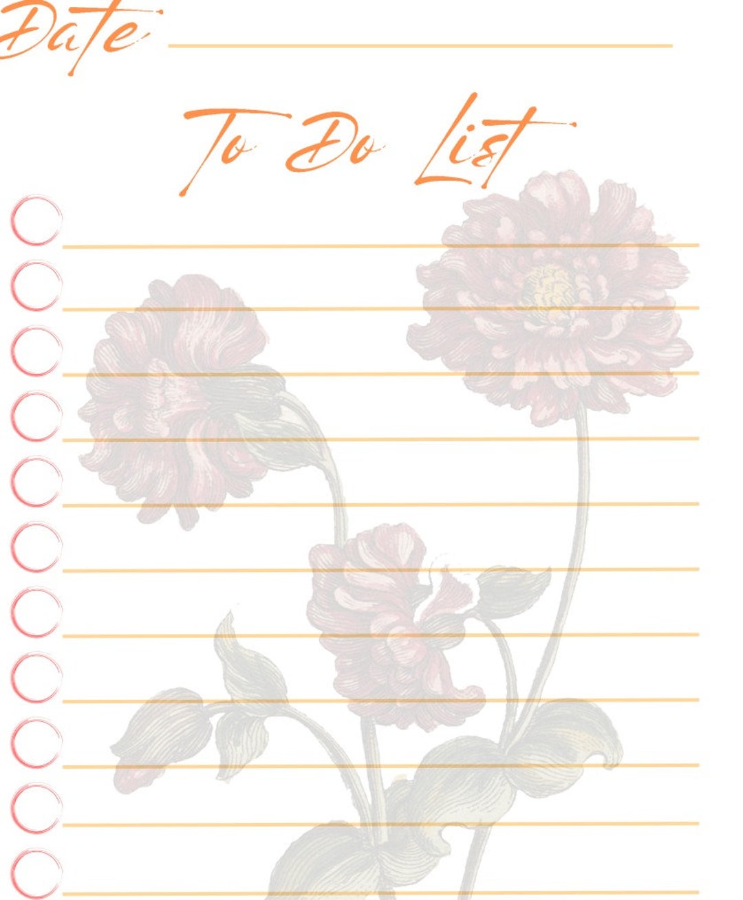 7 Day to Do List and Planner - Etsy
