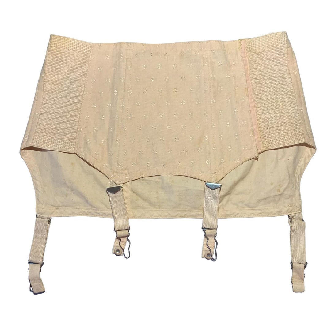 Vintage Open Bottom Girdle With Garters – Boned Sears Charmode Lingerie ...